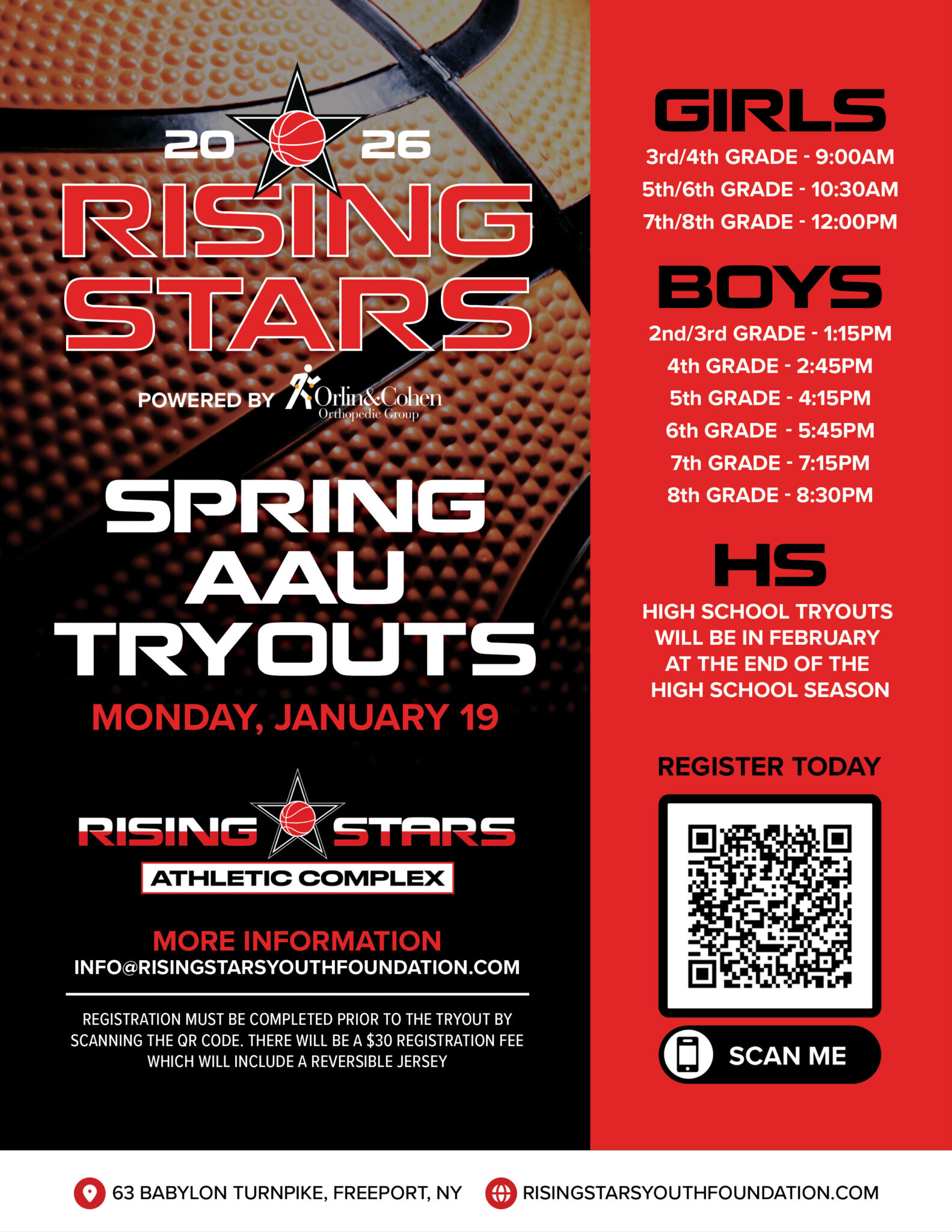 Spring AAU Tryouts – Rising Stars